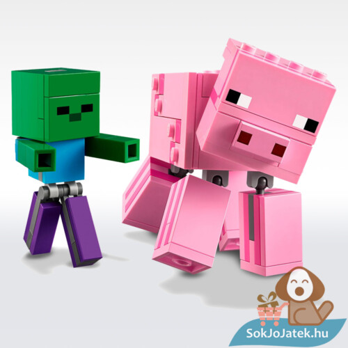 LEGO Minecraft 21157: BigFig malac Zombibabával | Sokjojatek.hu rendelés